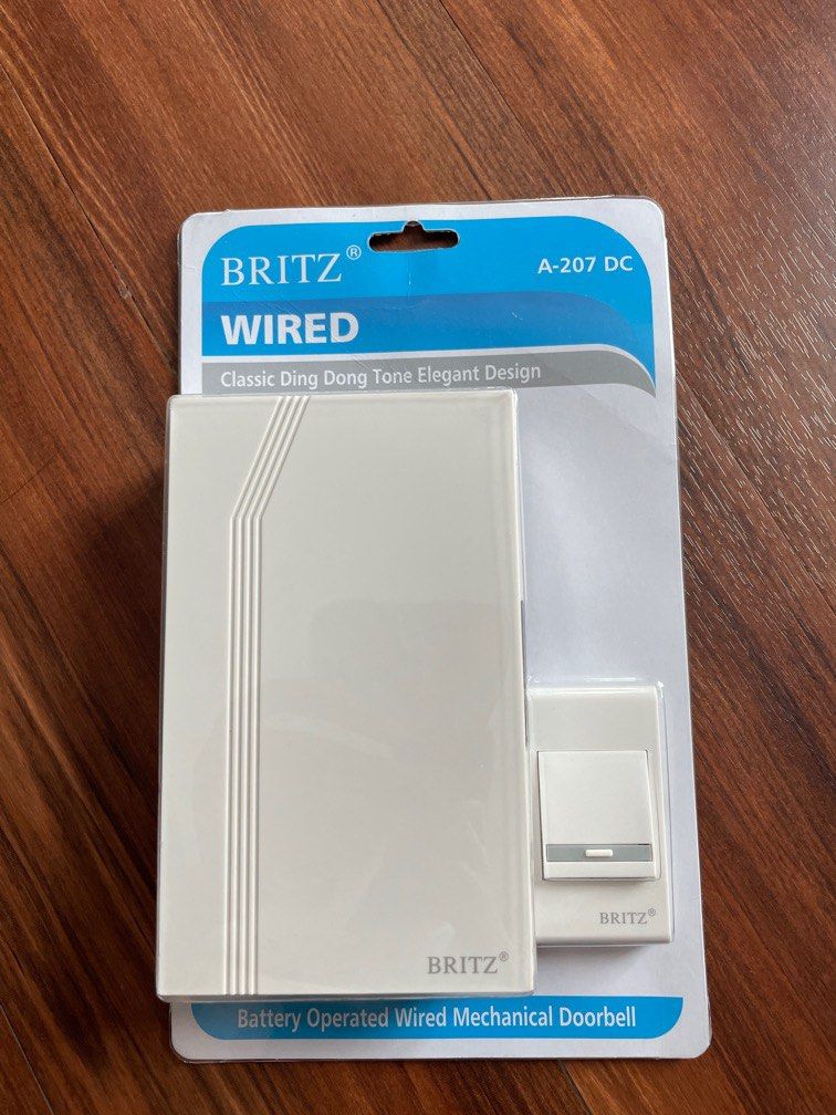 Britz wired doorbell, Furniture & Home Living, Security & Locks ...