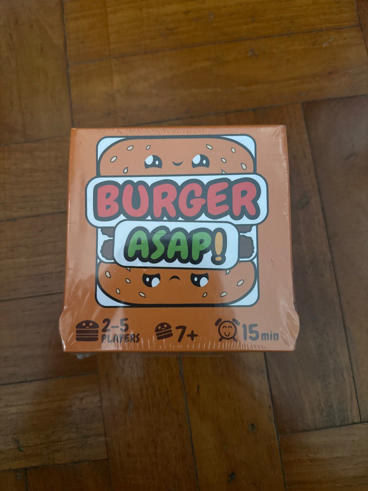 Burger Asap card game, Hobbies & Toys, Toys & Games on Carousell