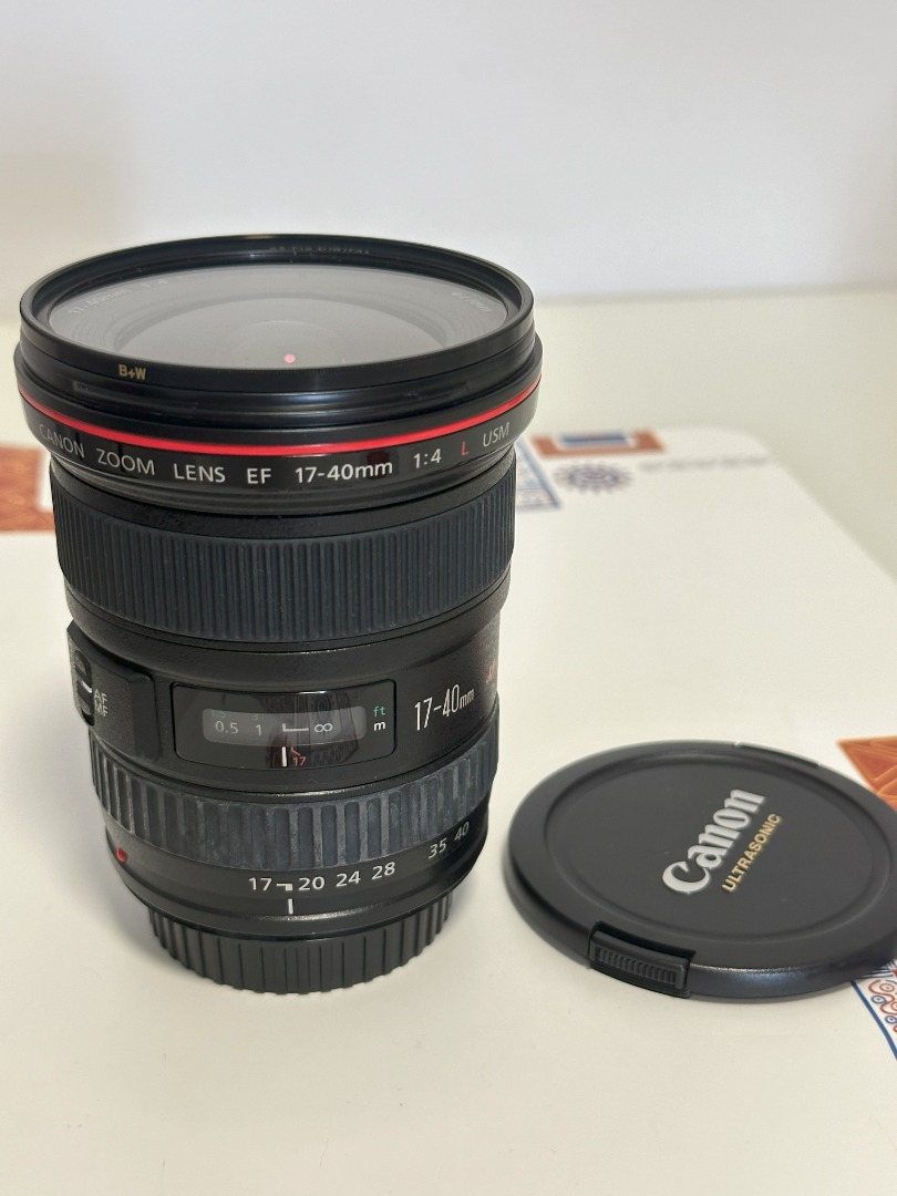 Canon EF 17-40mm f/4 L USM and B+W lens protector, Photography, Lens ...