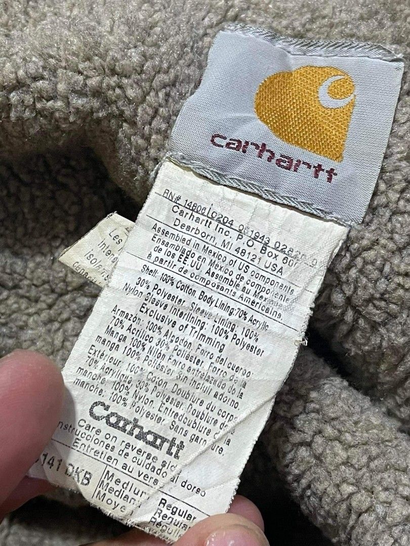 CARHARTT SIERRA SANDSTONE DETROIT JACKET SHERPA-LINED J141 DKB, Men's Fashion, Coats, Jackets ...