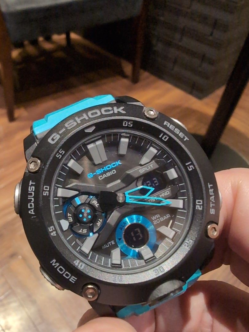 Casio G-Shock Carbon Core GA-2000-1A2DR, Men's Fashion, Watches ...