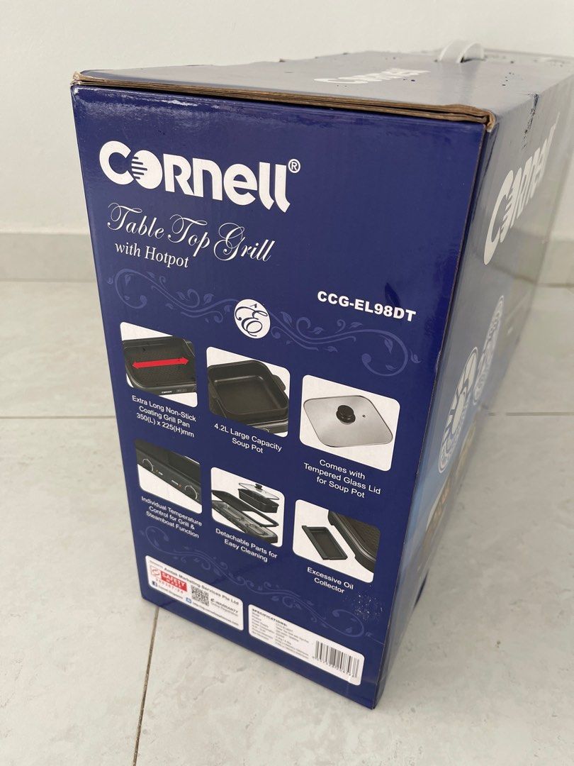 Cornell Table Top Grill with Hotpot, TV & Home Appliances, Kitchen ...