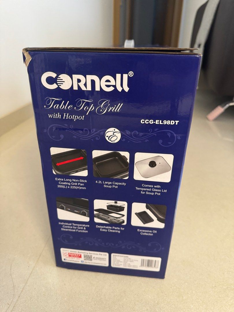 Cornell table top grill with hotpot, TV & Home Appliances, Kitchen ...