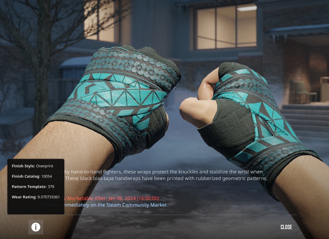 CS2 Overprint Gloves MW, Video Gaming, Gaming Accessories, In-Game ...