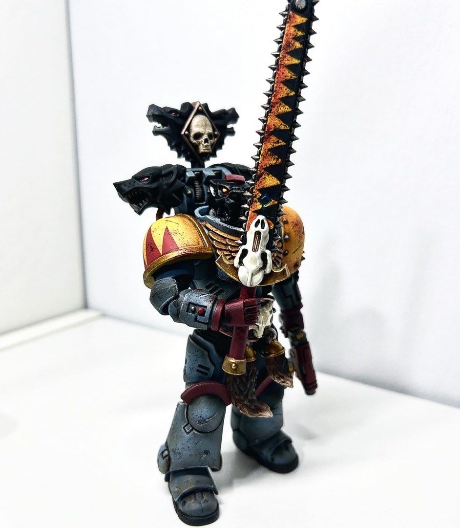 Custom Painted Joytoy Warhammer 40k Space Wolves (1/18th Scale ...