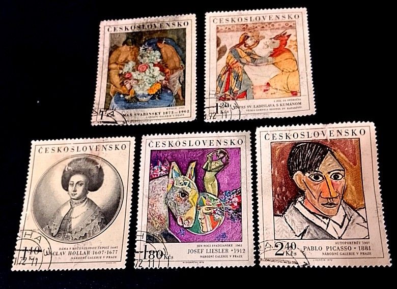Czechoslovakia 1972 - Paintings from The National Gallery in Prague 5v ...