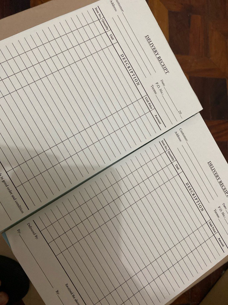 Delivery Receipt / SOA / Business Forms Paubos Sale, Computers & Tech ...