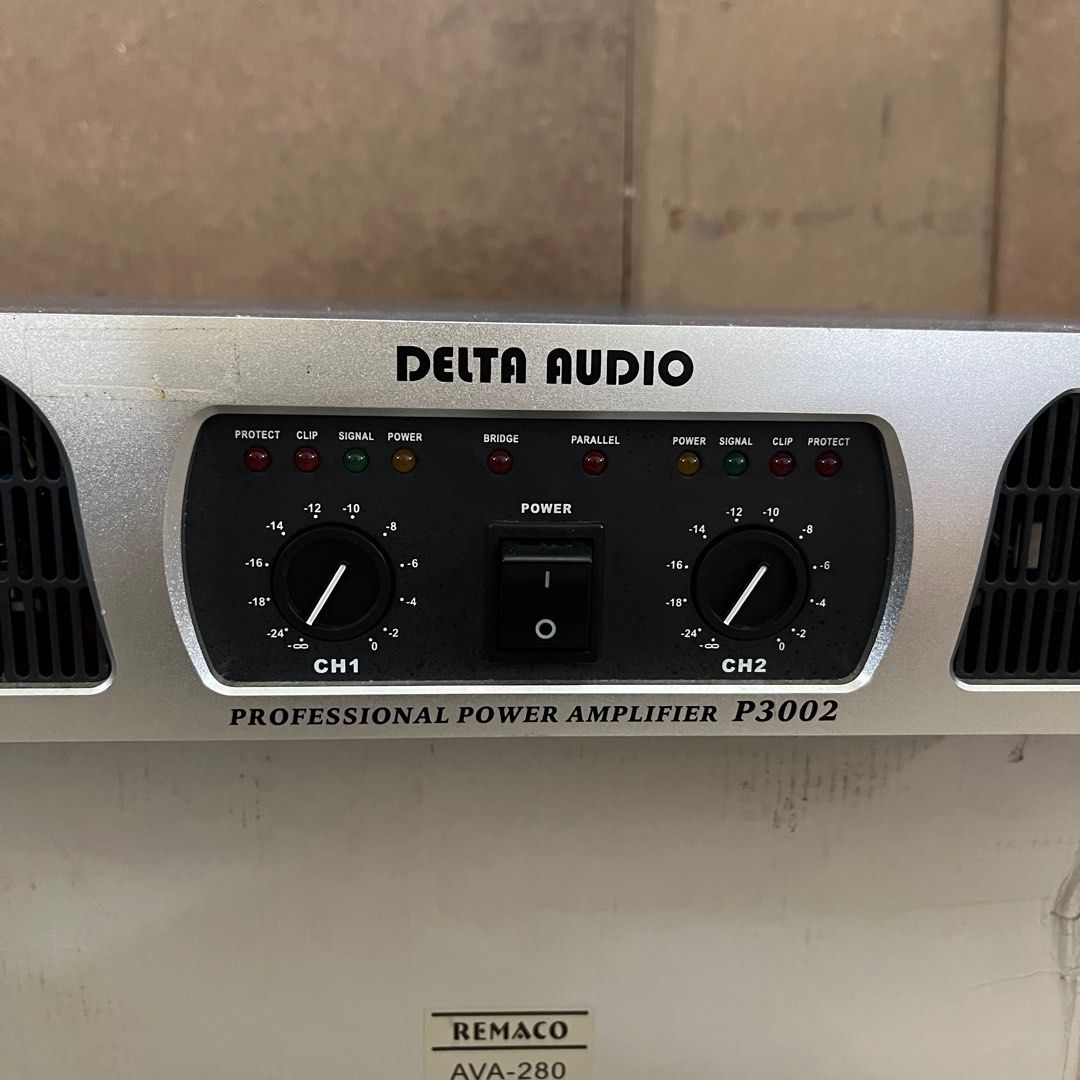 Delta Audio Power Amplifier P3002, Audio, Soundbars, Speakers & Amplifiers on Carousell