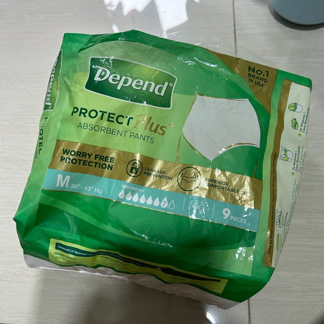Depend protect plus Adult Diapers M, Babies & Kids, Maternity Care on ...