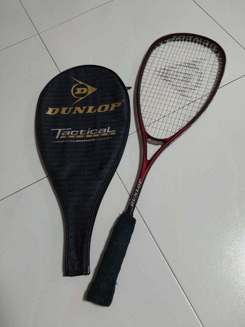Dunlop Squash Racket & Cover Tactical Series Graphite Composite 180g ...