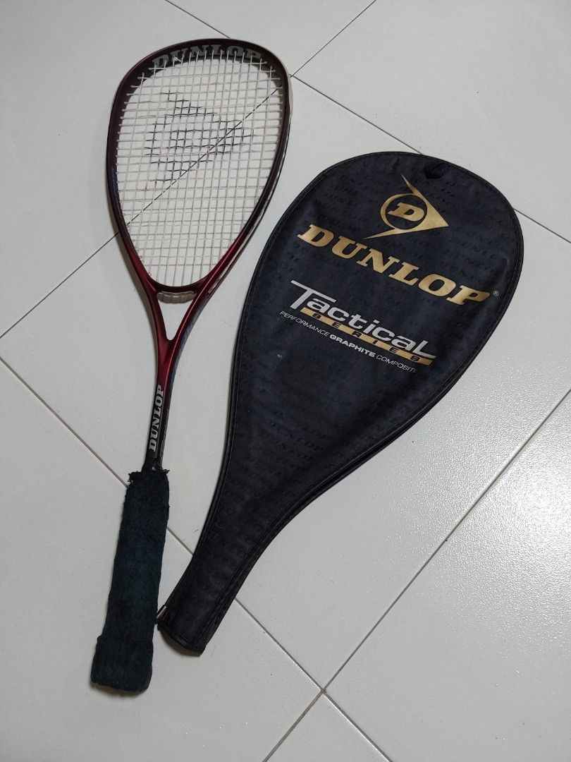 Dunlop Squash Racket & Cover Tactical Series Graphite Composite 180g ...