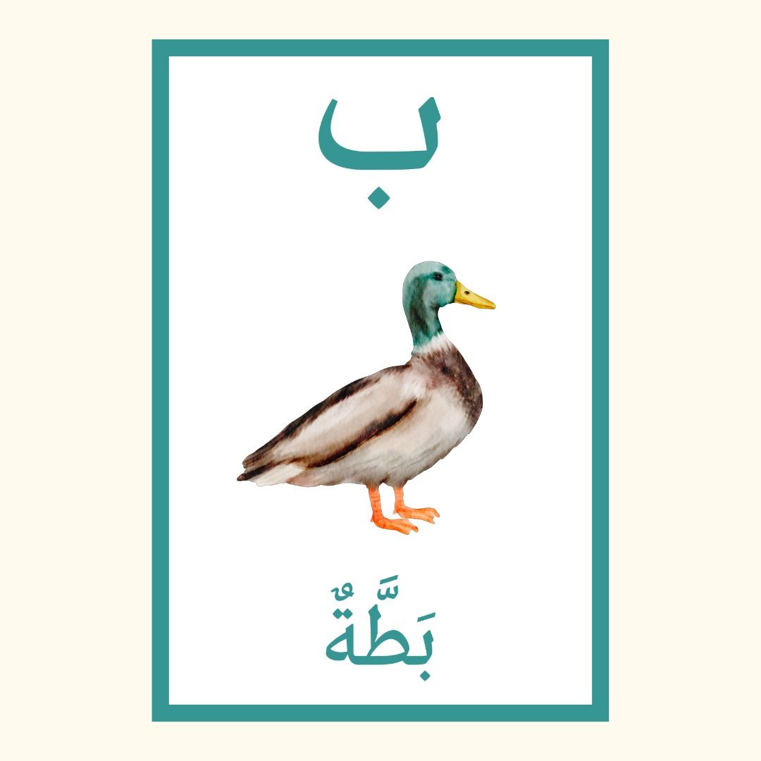 Editable Arabic Alphabet Animals Flashcards - Huruf Hijaiyyah ...