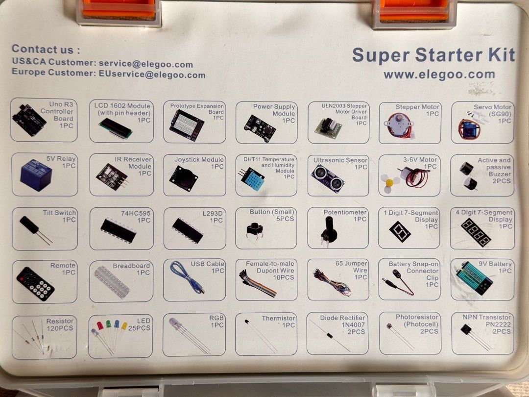 Elegoo Uno Project Super Starter Kit With Tutorial And Uno R3