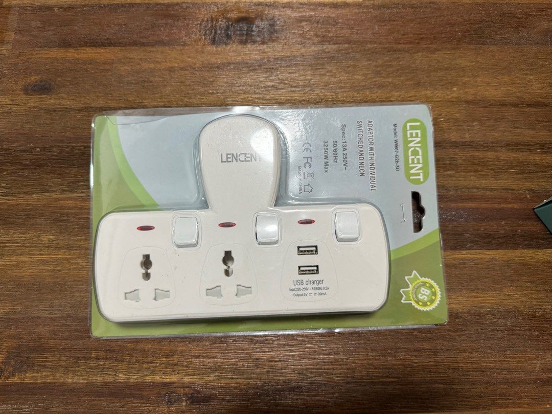 Brand new Extension Plug with USB( Lecent), TV & Home Appliances, Electrical, Adaptors & Sockets ...