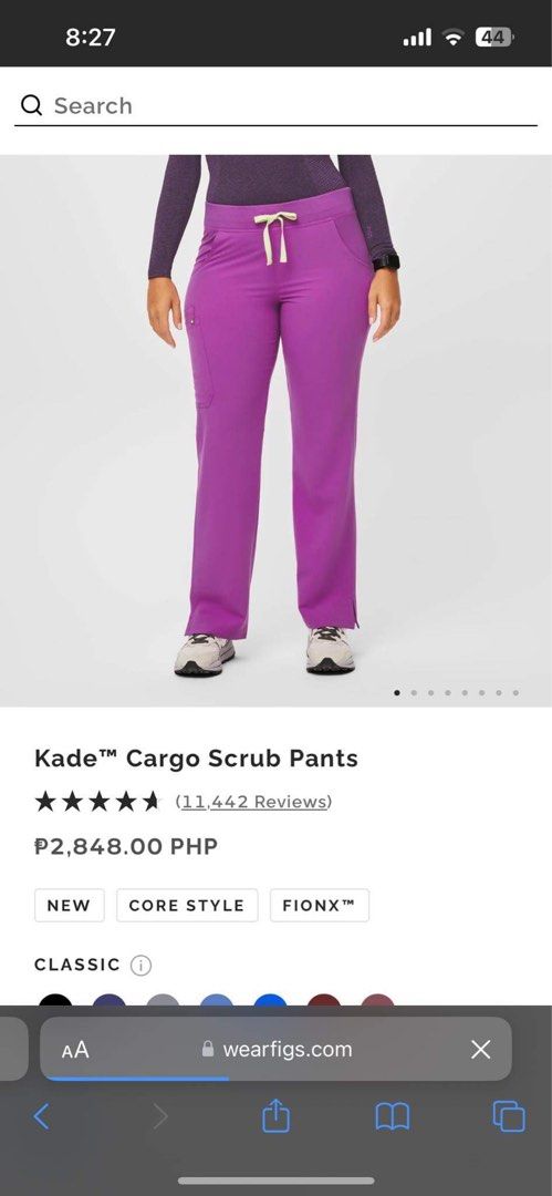 FIGS PURPLE JOLT, Women's Fashion, Tops, Others Tops on Carousell
