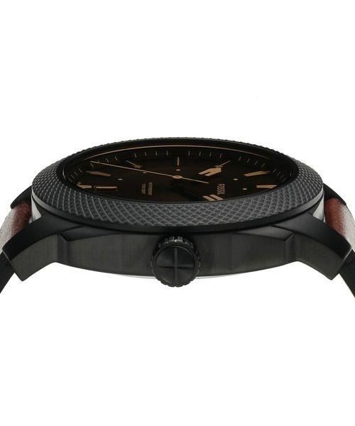 Fossil Machine FS5972 Brown Leather Analog Classic Quartz Dress Date ...