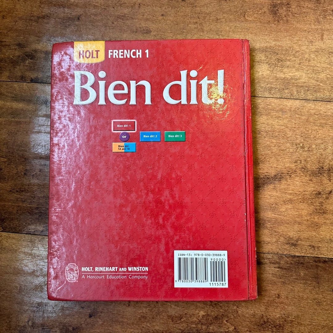 French textbook for beginners - Bien dit!, Hobbies & Toys, Books ...