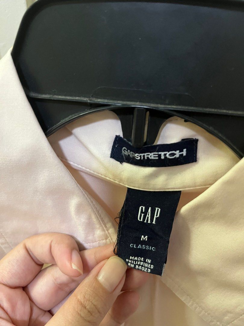 Gap Light Pink Button Down Shirt, Women's Fashion, Tops, Longsleeves on ...