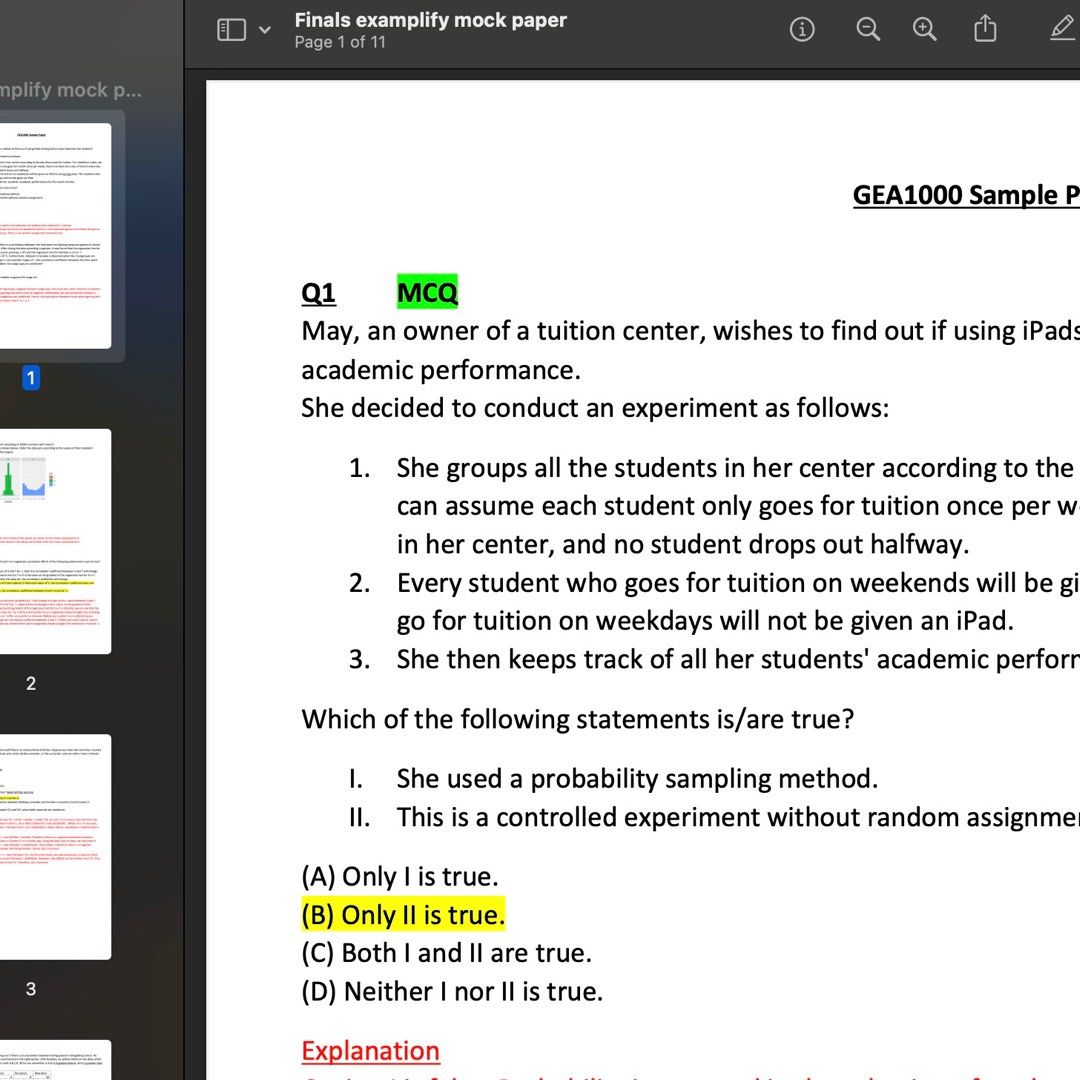 GEA1000 NUS CHS mod cheatsheet, finals mock paper, quiz solutions ...