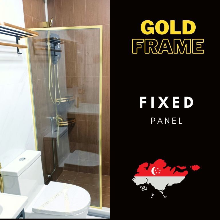 Tempered glass toilet shower screen toilet glass sliding door swing ...