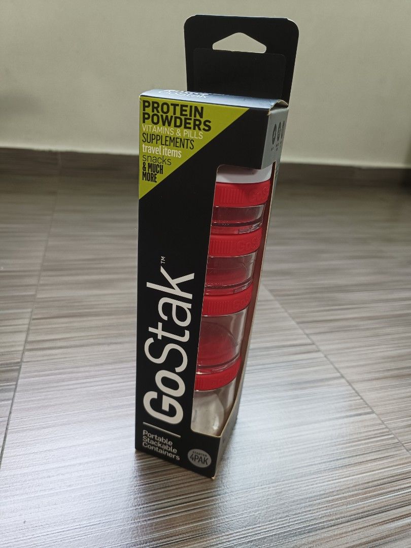 GoStak - Starter 4 Pak Stackable Containers (Brand New), Furniture & Home Living, Kitchenware ...