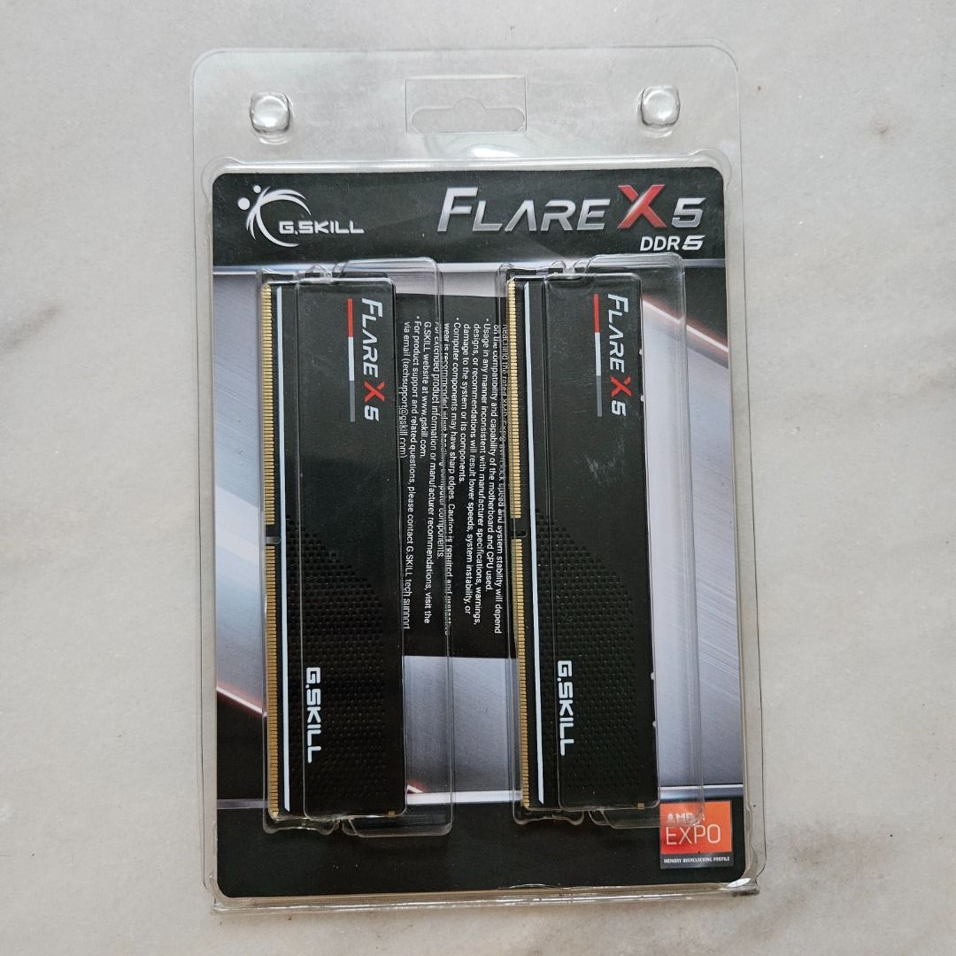 G.Skill Flare X5 Series (AMD Expo) 32GB (2 x 16GB) DDR5 6000 CL36-36-36 ...
