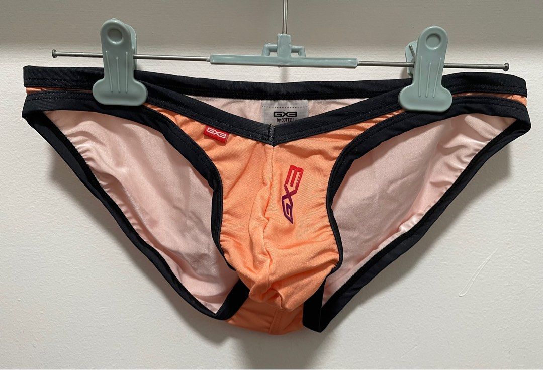 gx3 ultra skin v-fit bikini underwear - orange - M and L size (k1685), Men's Fashion, Bottoms ...