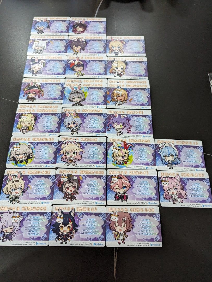 Hololive Pekora Carddass Cards, Hobbies & Toys, Memorabilia & Collectibles, Fan Merchandise on ...