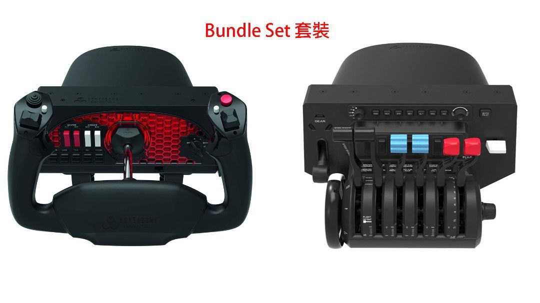 (行貨)Honeycomb Alpha and Bravo Flight Controls Bundle Set for PC, 電子遊戲 ...