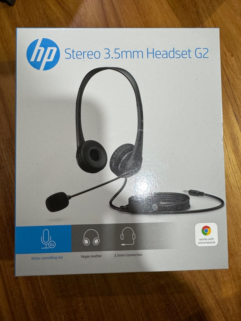 HP stereo 3.5mm Headset G2, Audio, Headphones & Headsets on Carousell