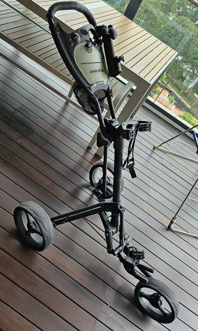 Inesis 3 wheel golf trolley, Sports Equipment, Other Sports Equipment ...