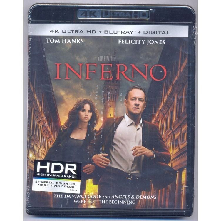 Inferno 4K [ Blu-Ray ], Hobbies & Toys, Music & Media, CDs & DVDs on Carousell