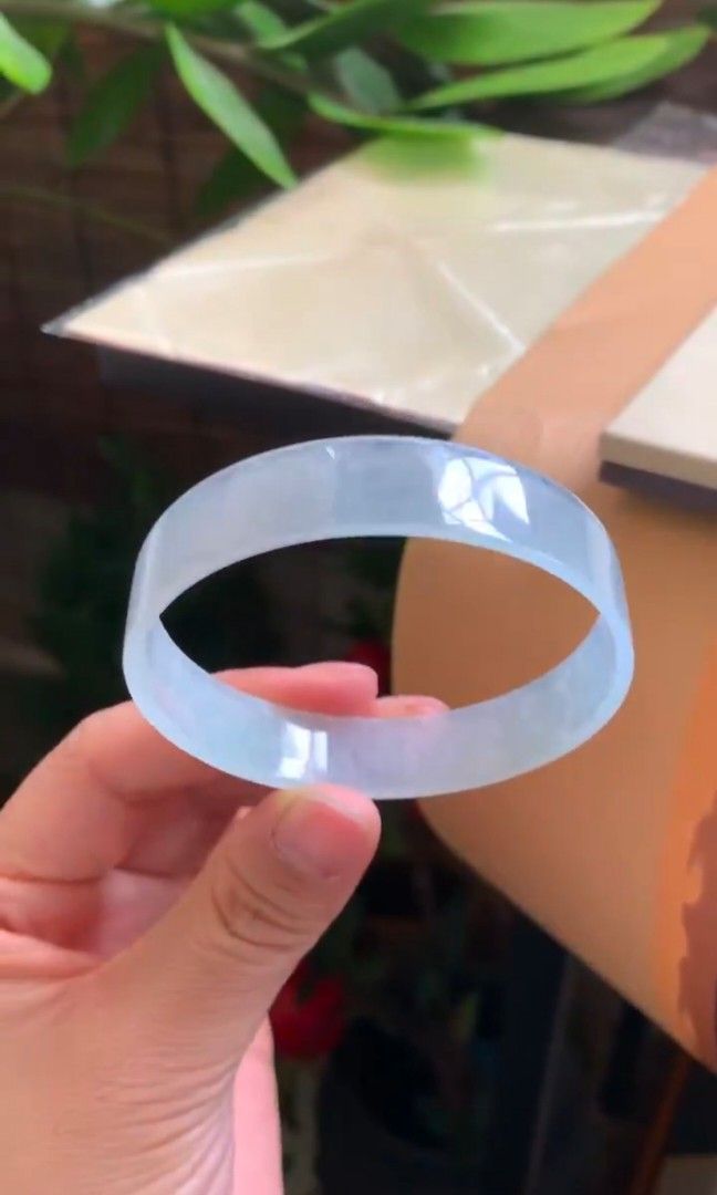 Jade Bangle 53mm, Women's Fashion, Jewelry & Organisers, Bracelets on ...