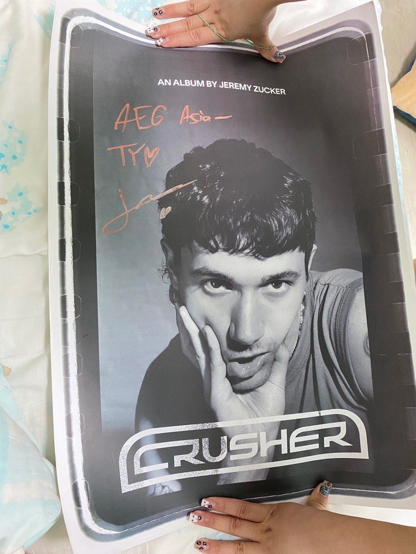 Jeremy Zucker Signed Poster, Hobbies & Toys, Music & Media, Music ...