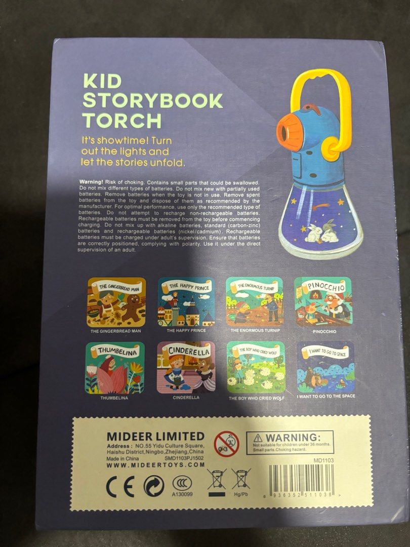Kids storybook torch, Hobbies & Toys, Toys & Games on Carousell