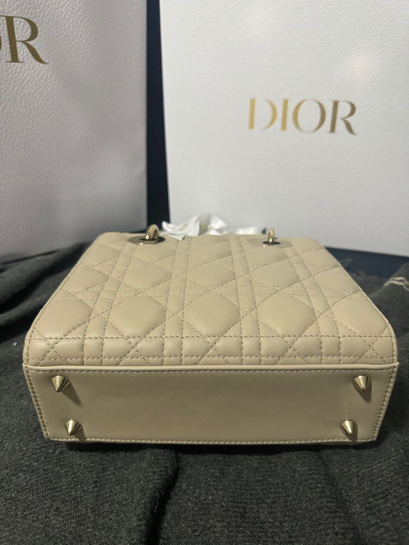 Lady Dior (beige color) myabcdiorbag, Luxury, Bags & Wallets on Carousell