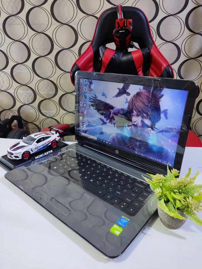 Laptop Gaming Desain HP 14-V202TX F36 slim, Elektronik, Komputer ...