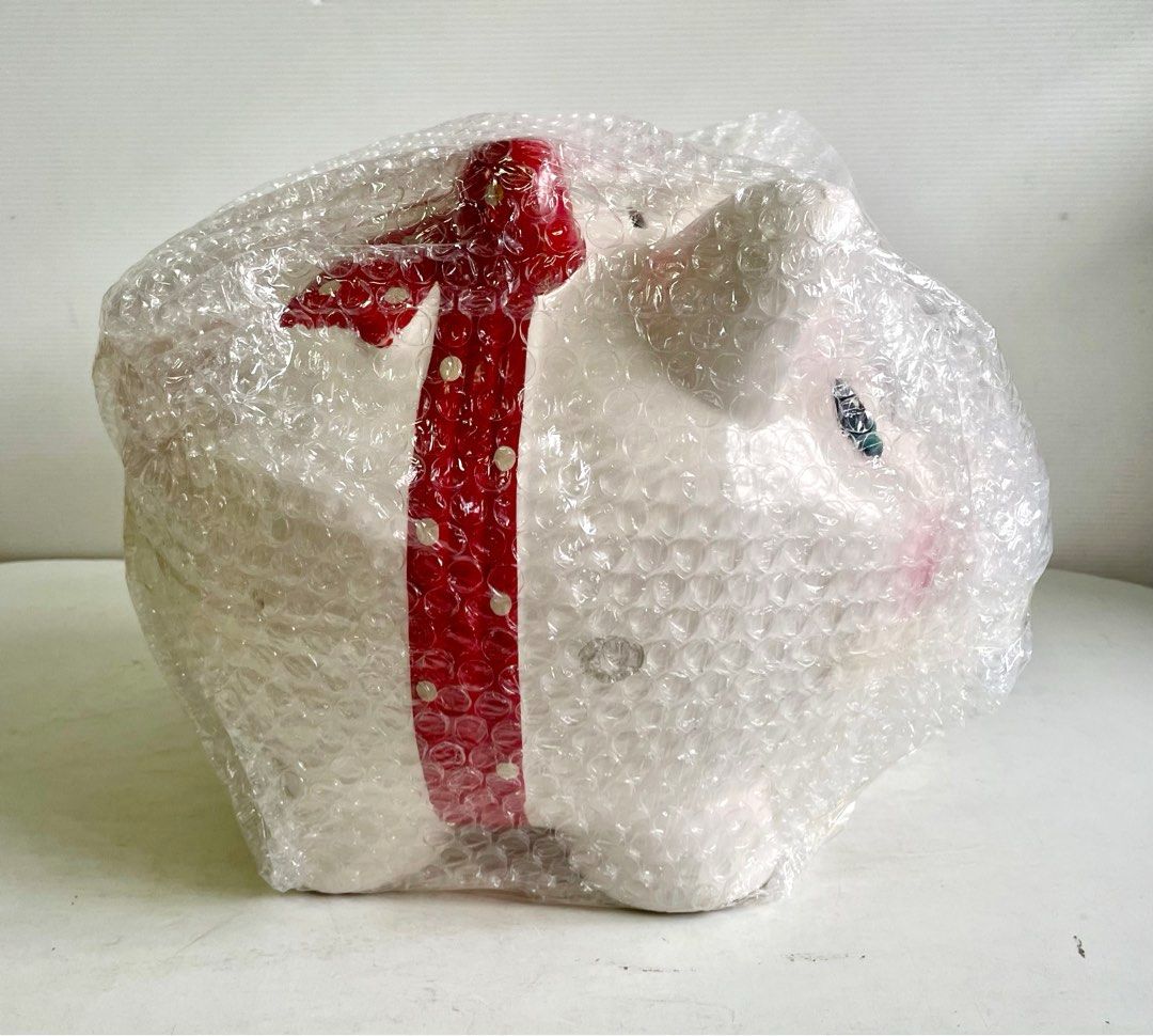 Large Ceramic Pig Piggy Bank 11 inch, Hobbies & Toys, Toys & Games on ...