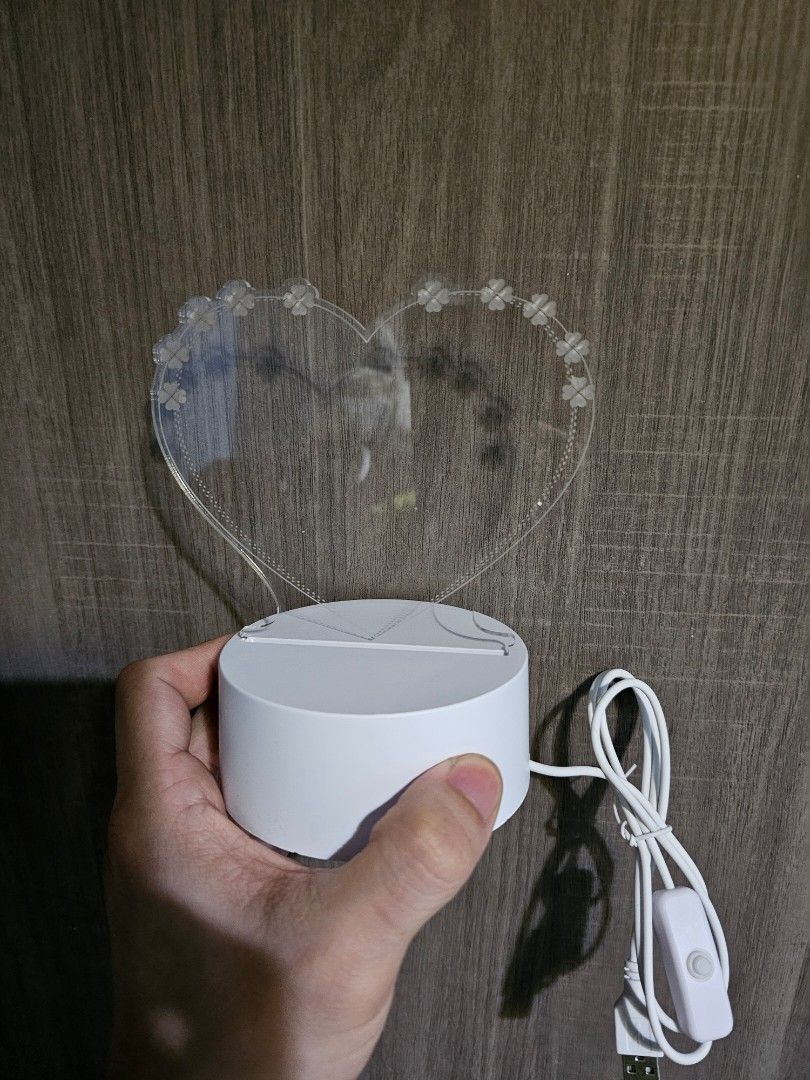 LED Memo Board Heart Shaped, Hobbies & Toys, Stationery & Craft ...