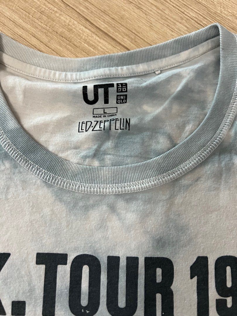 LED ZEPPELIN TYE DYE UNIQLO TAG, Men's Fashion, Tops & Sets, Tshirts ...