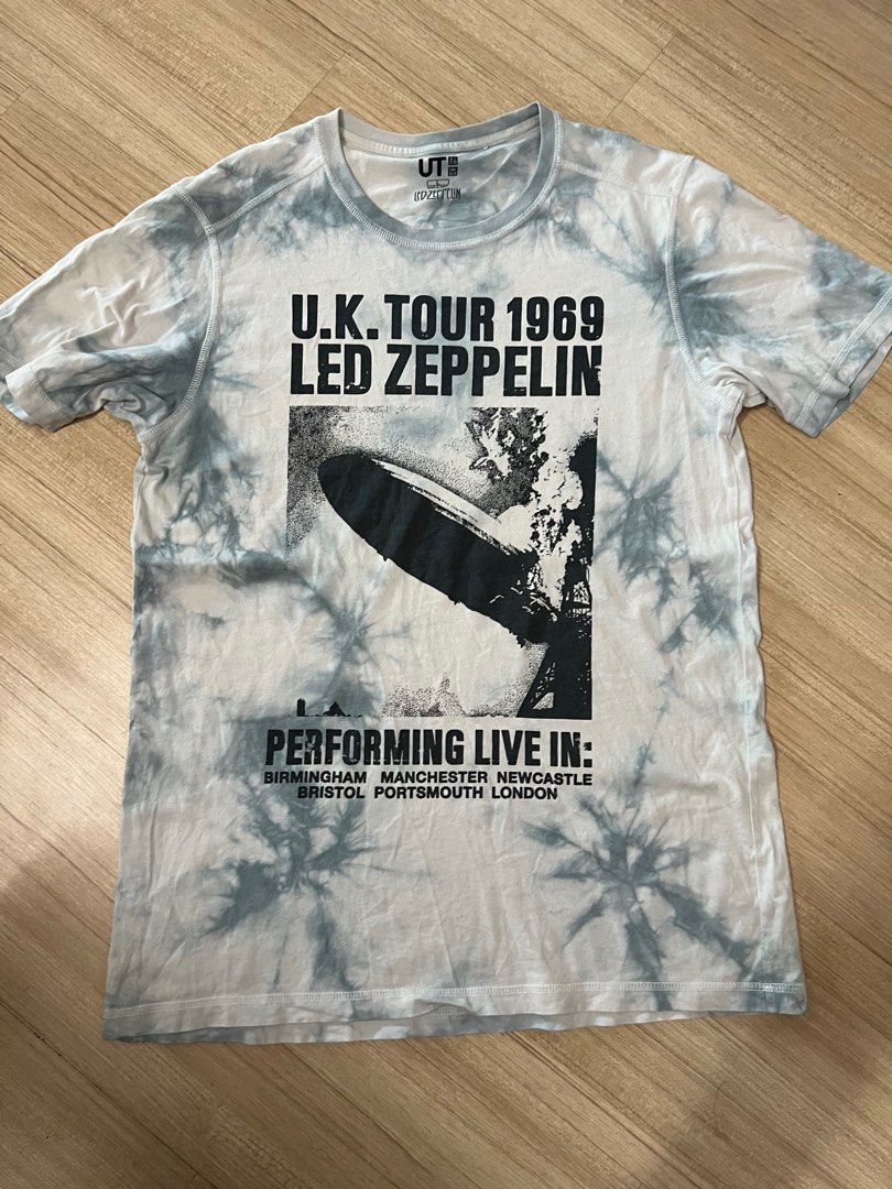 LED ZEPPELIN TYE DYE UNIQLO TAG, Men's Fashion, Tops & Sets, Tshirts ...