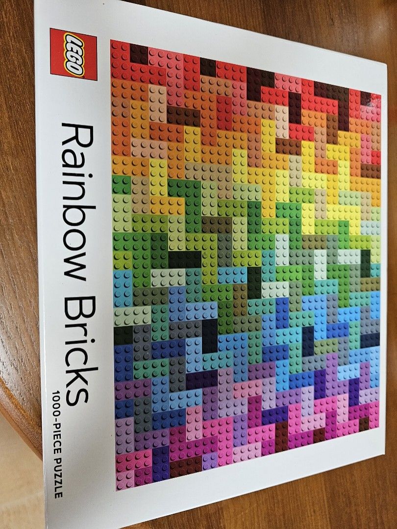 Lego Rainbow Bricks 1000 piece jigsaw puzzle, Hobbies & Toys, Toys ...