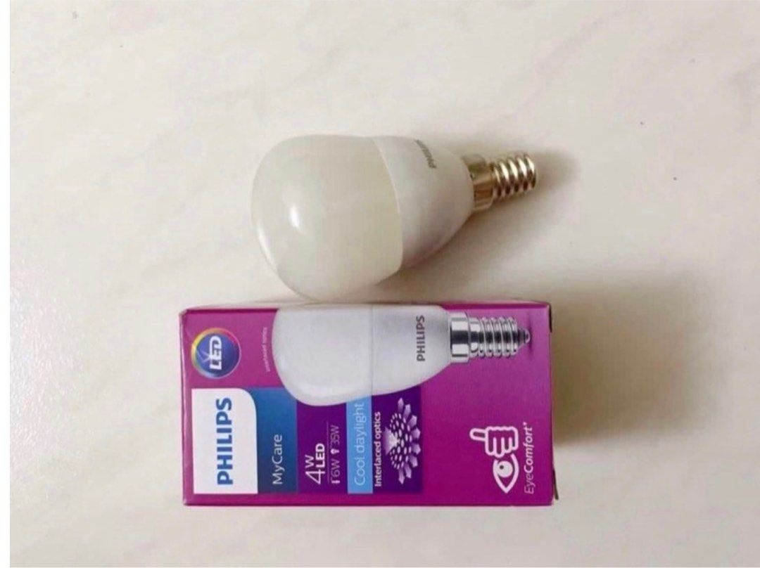 Light Bulb Philip LED 4w, Furniture & Home Living, Lighting & Fans ...