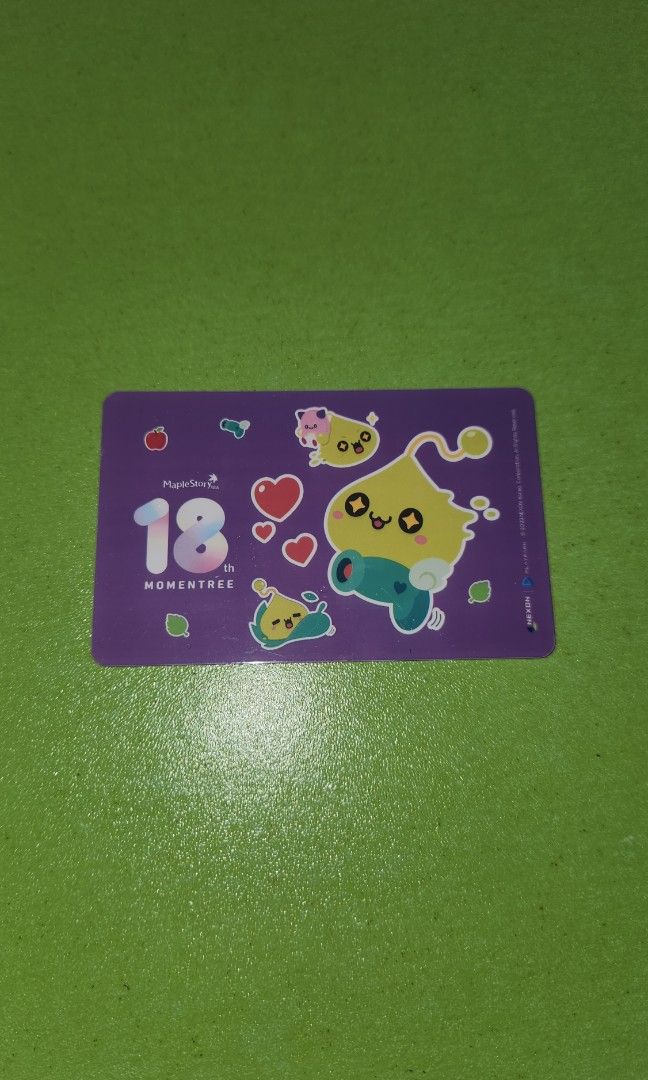 [Limited edition!] Asiasoft maplestory Slime Ezlink Card, Hobbies ...