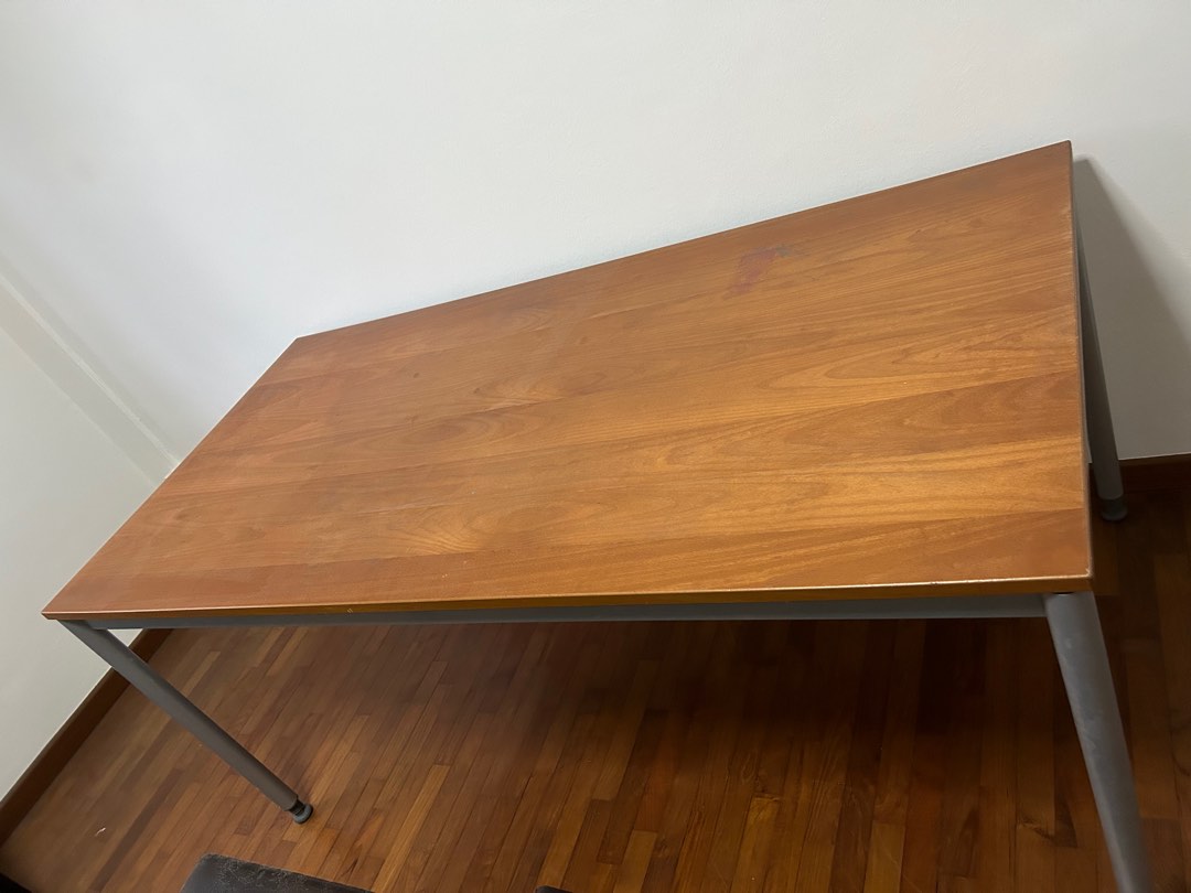 Long Study Table, Furniture & Home Living, Furniture, Tables & Sets on ...