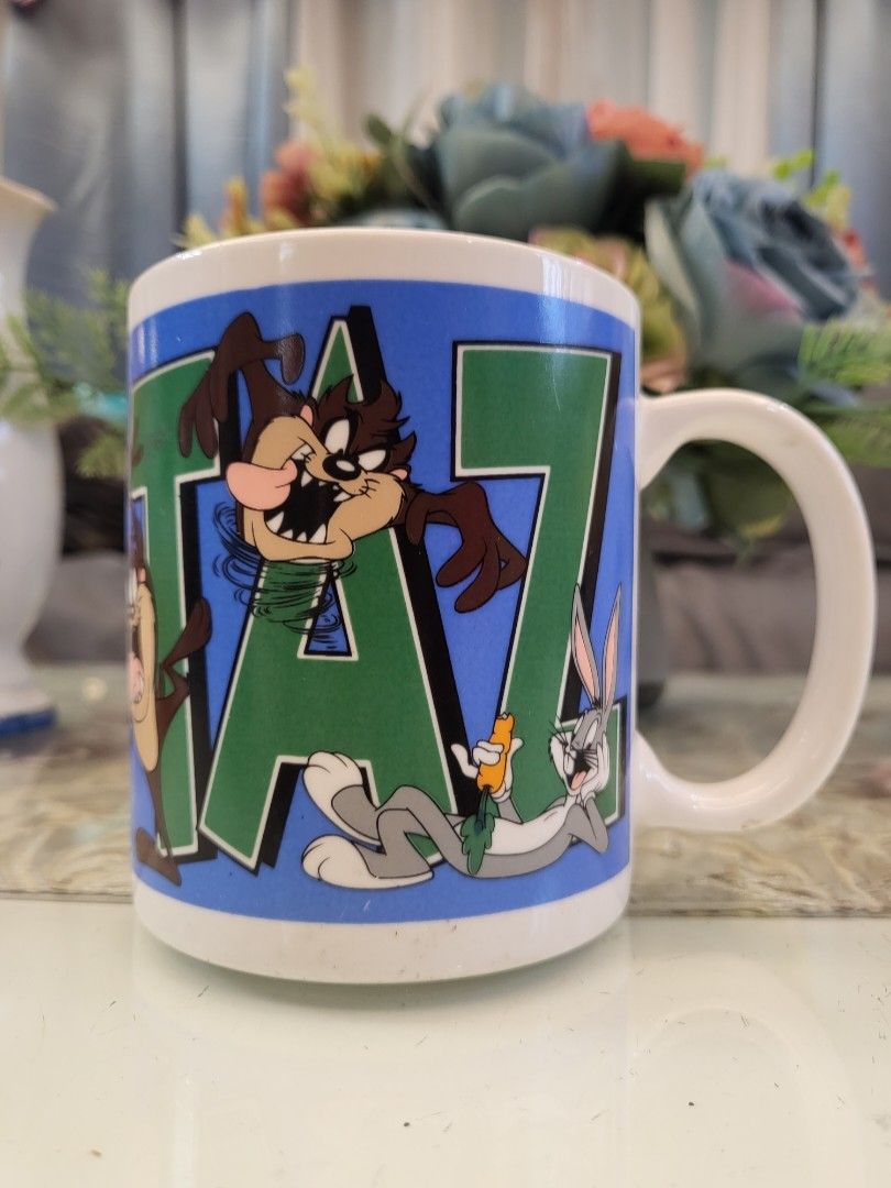Looney Tunes Bugs Bunny & Taz Mug, Furniture & Home Living, Kitchenware ...