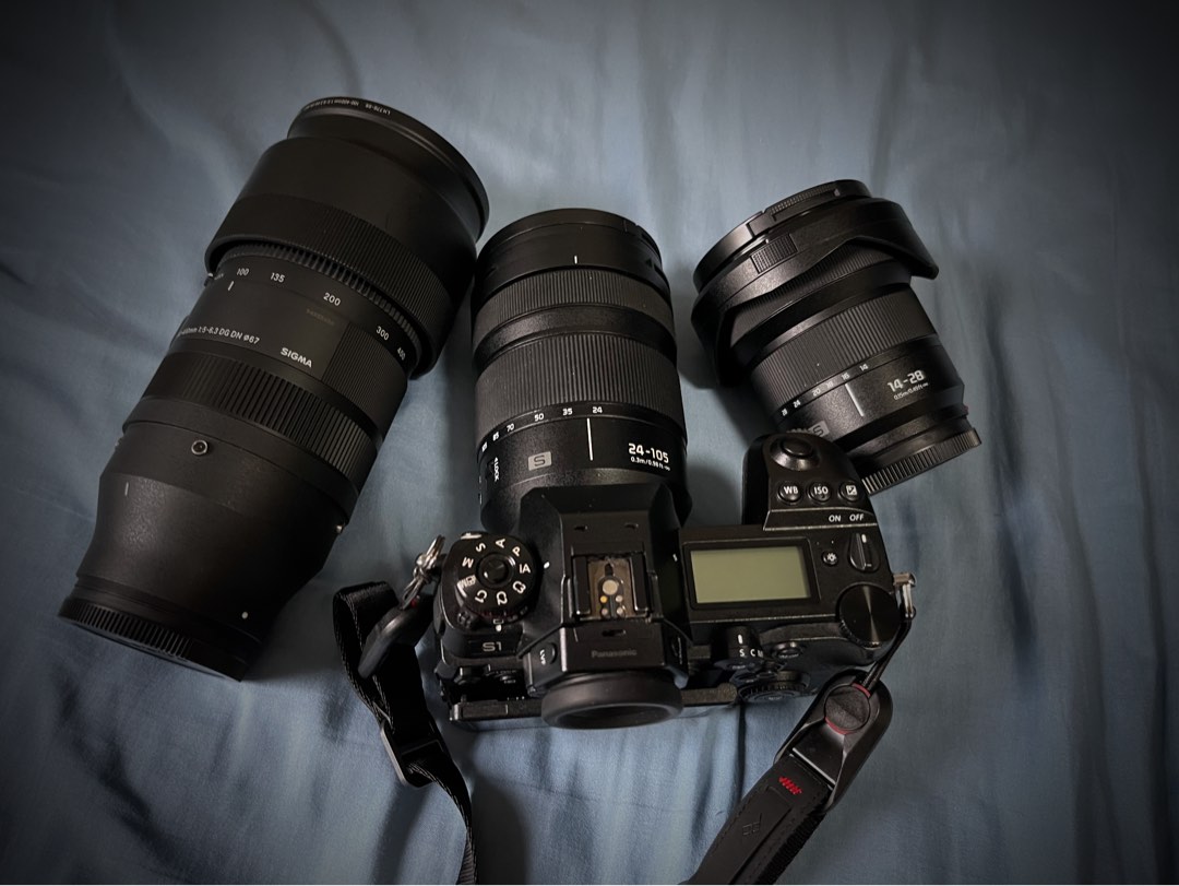 Lumix S1 full kit lenses ( 3 lenses), Photography, Cameras on Carousell