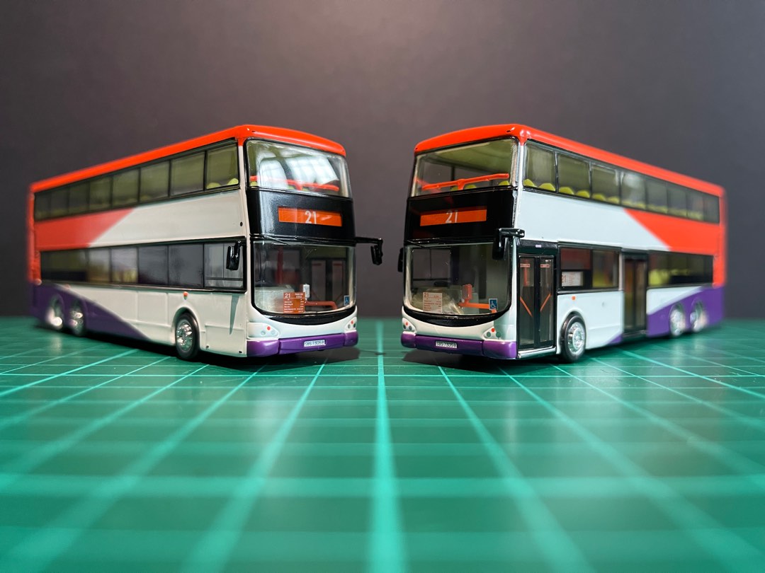 (Masterpiece Collectibles) 1:110 Singapore Double Decker Bus (Svc 21 ...