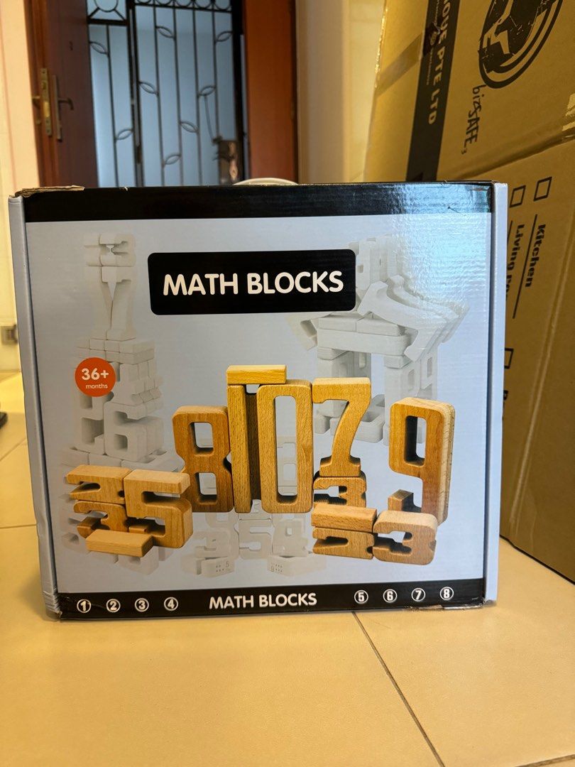 Math Blocks - similar to SumBlox, Hobbies & Toys, Toys & Games on Carousell
