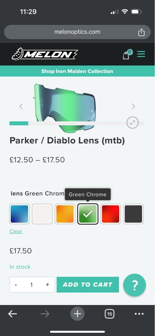 Melon Parker MX /MTB strap & lenses, Sports Equipment, Other Sports ...